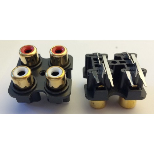 1 Quality 4 way Speaker plate Binding Posts + Free 4% Audio Grade ...