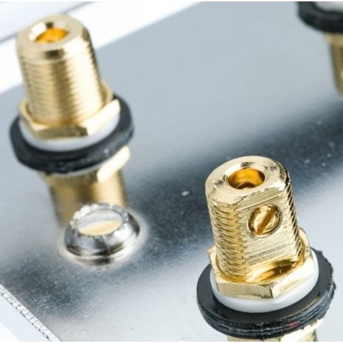 5.1 Audio Surround Sound Speaker Wall Plate Kit - Black Nickel NON SOLDER