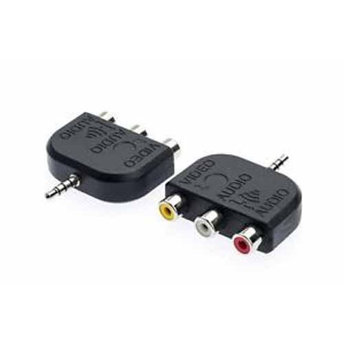 RCA Socket adapter Red White Yellow (Female) to 3.5mm Jack Plug (Male ...