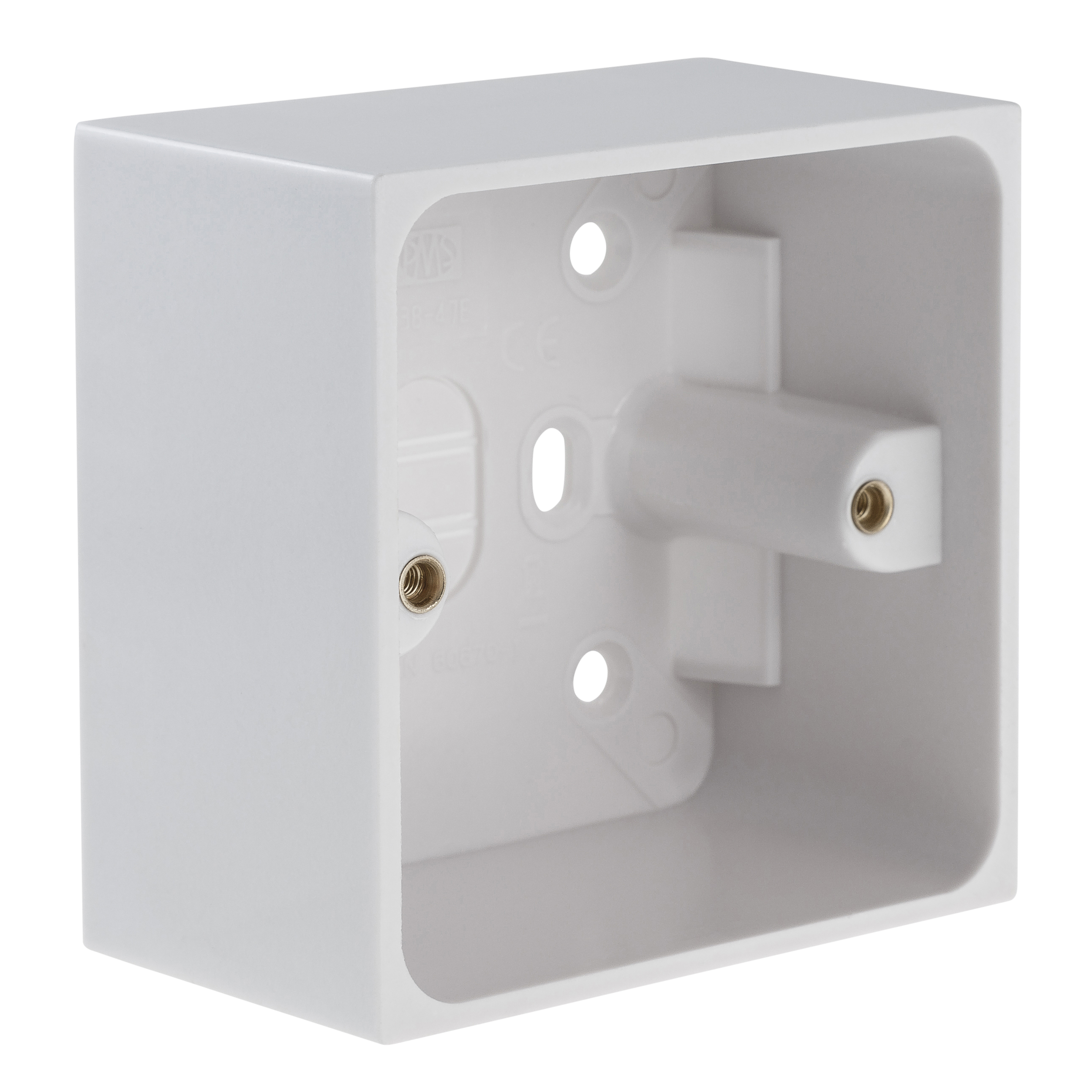 Electrical Back Box 1 Gang Plastic Surface Mounted Pattress Extra Deep ...